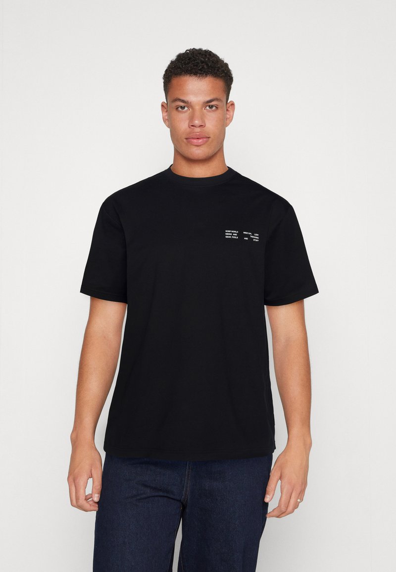 Only And Sons Onseddie Text Tee T Shirts Med Print Black Svart