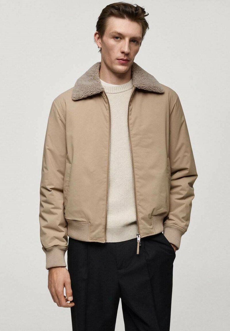 Mango NOAH - Bomber Jacket - beige - Zalando.ie