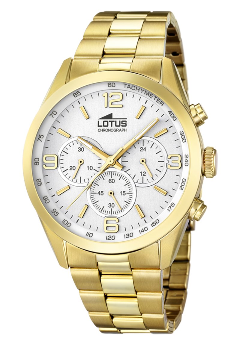 Lotus Chronograph watch - silver minimalist/gold-coloured - Zalando.ie