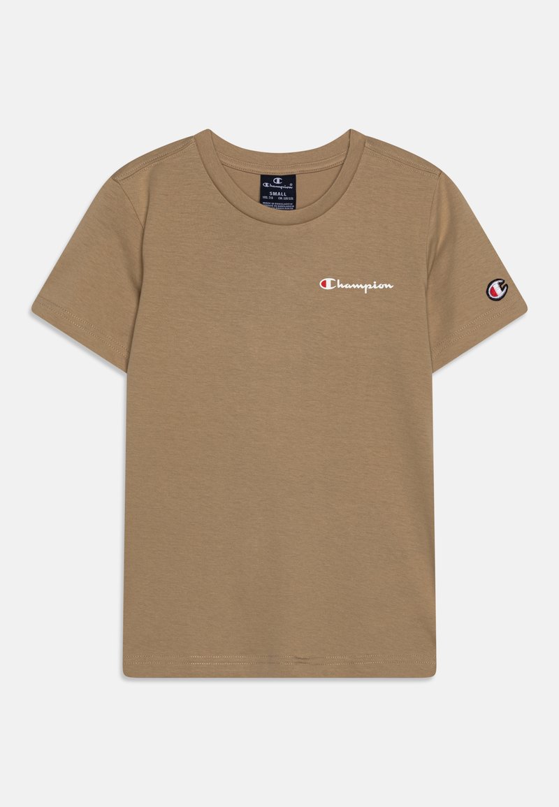 Champion ICONS CREWNECK SMALL LOGO - Basic T-shirt - tan - Zalando.ie