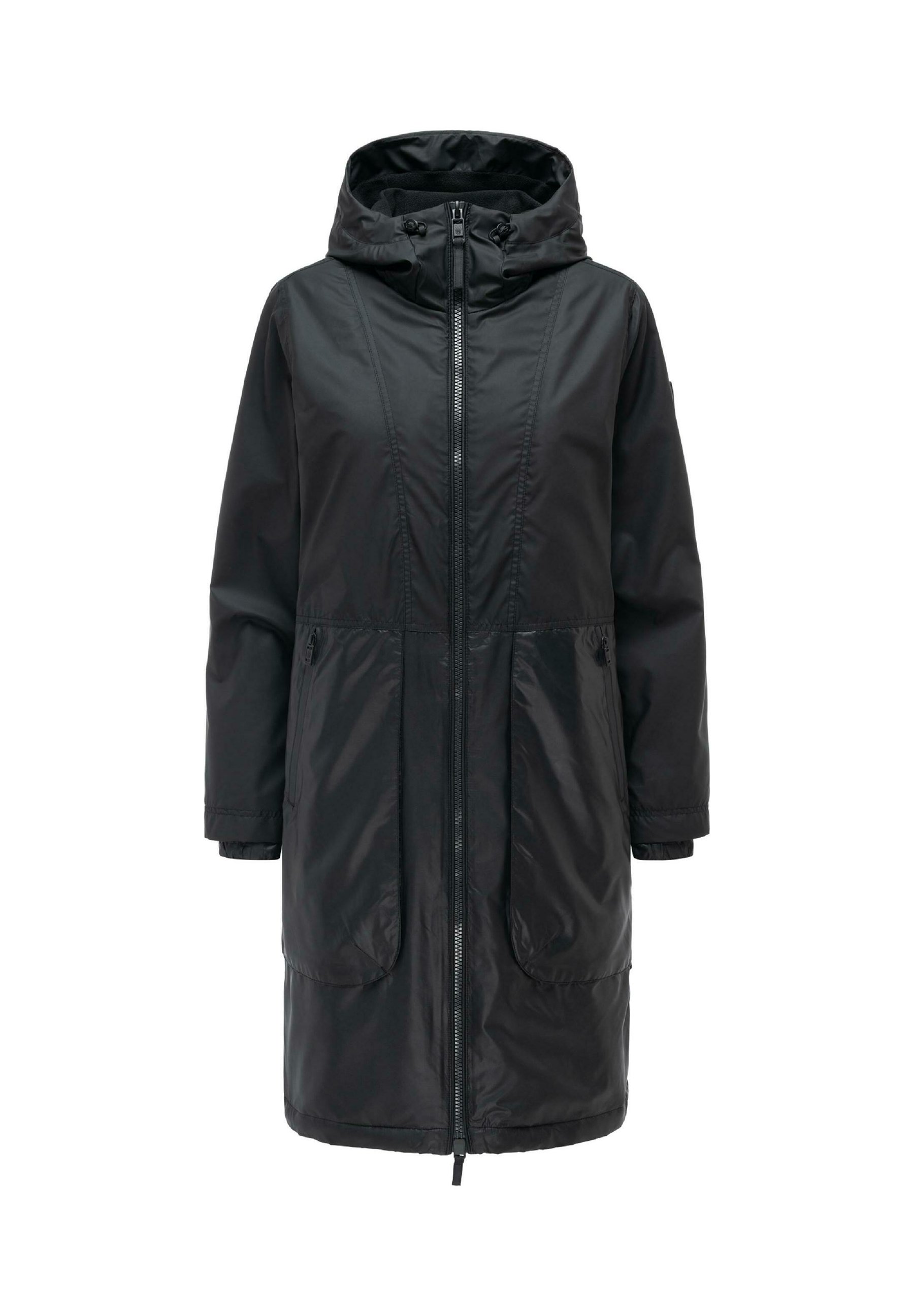 Navahoo LANG EDELUMHANG - Parka - black/schwarz - Zalando.ch