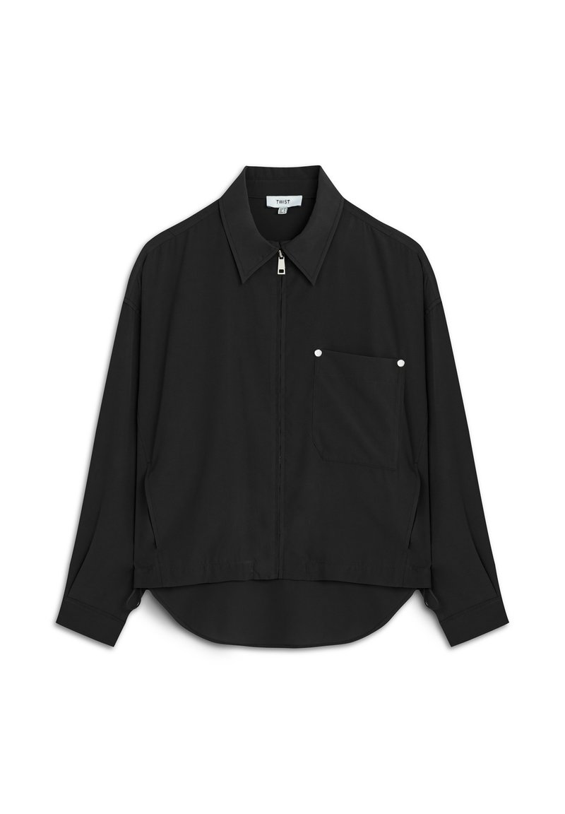 Twist TWIST JACKET ASYMMETRIC SHIRT JACKET - Summer jacket - black ...