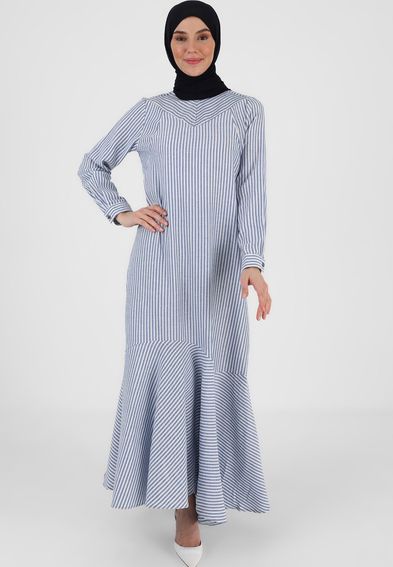 Modanisa STRIPED INDIGO -MODEST TAVIN - Maxi dress - dark blue - Zalando.ie