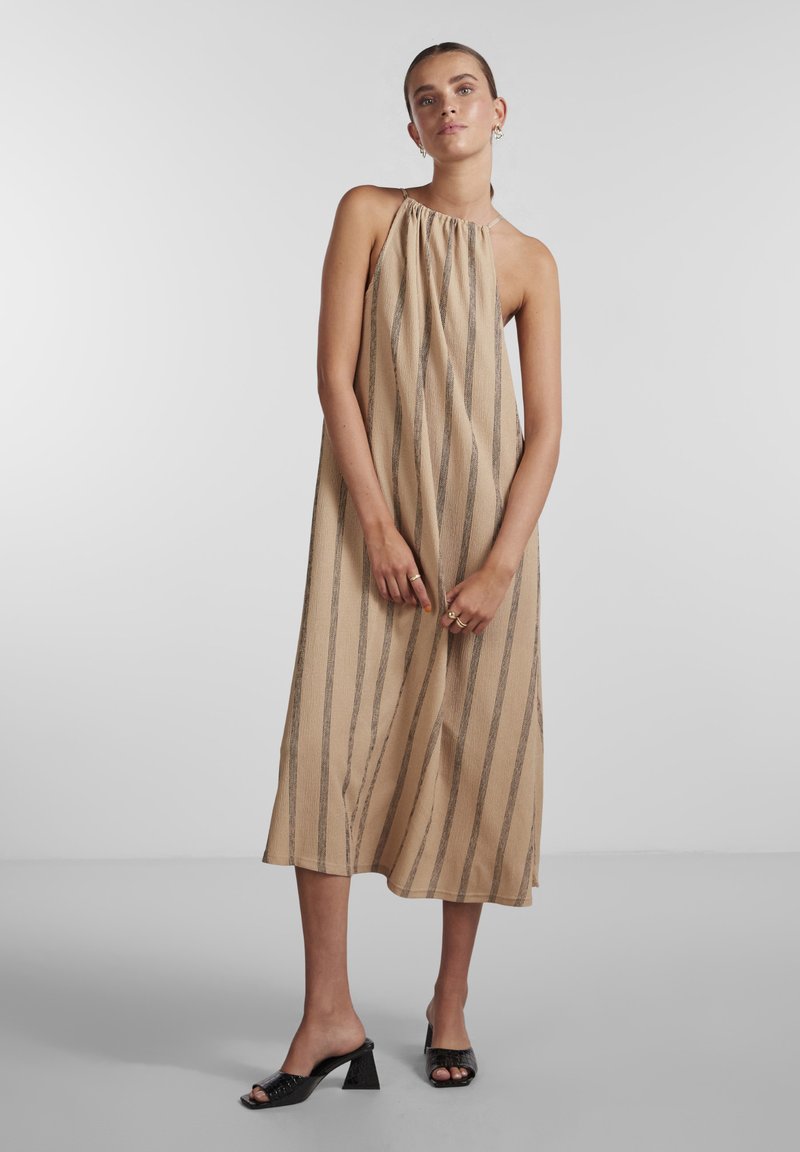 Pieces MIDI CLUNA - Freizeitkleid - beige - Zalando.de