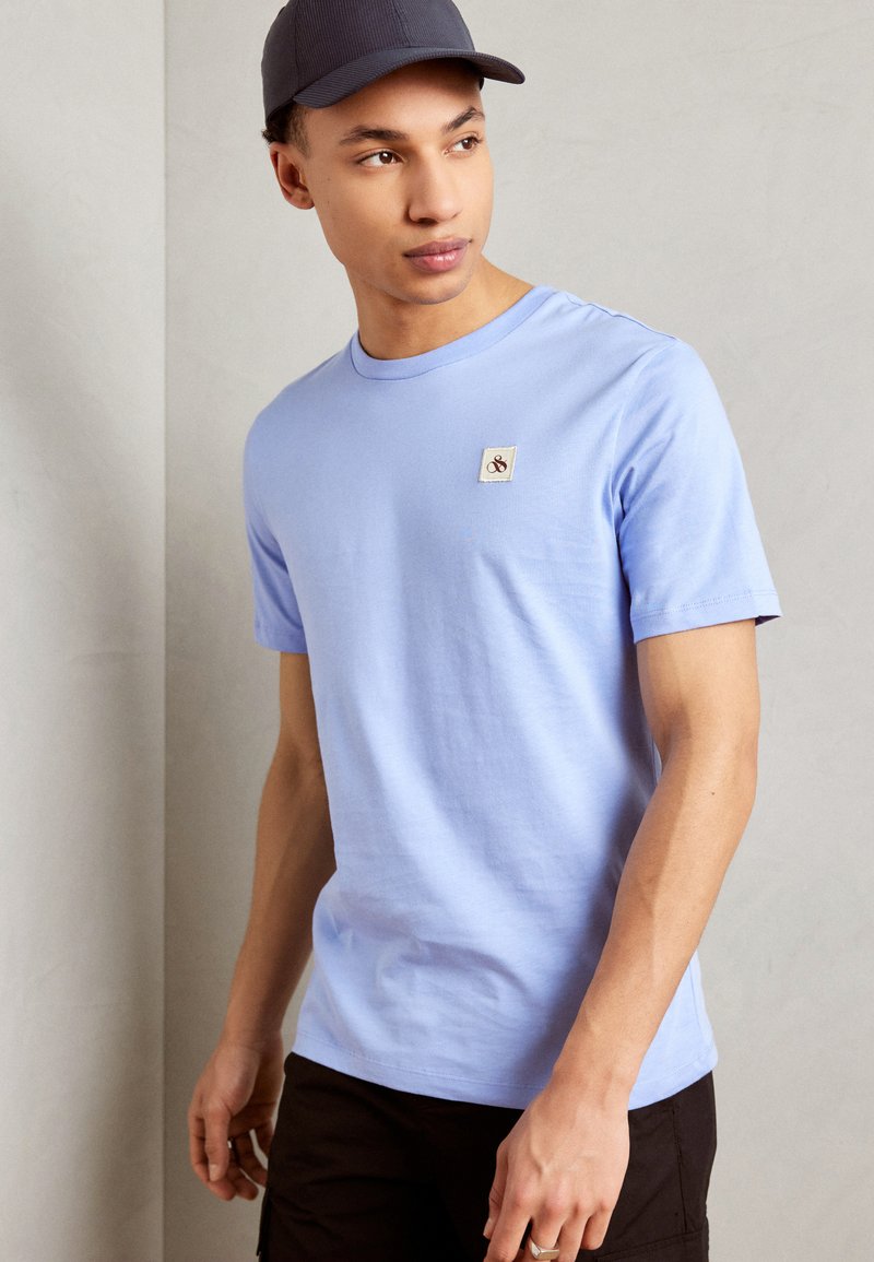Scotch & Soda LOGO BADGE - T-Shirt basic - ocean mist/blau - Zalando.ch
