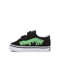 Vans OLD SKOOL - Chaussures premiers pas - glow slime black green/noir ...