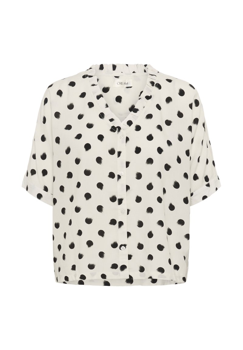 Cream TIAH SS - Blouse - black smuged dot/zwart - Zalando.nl