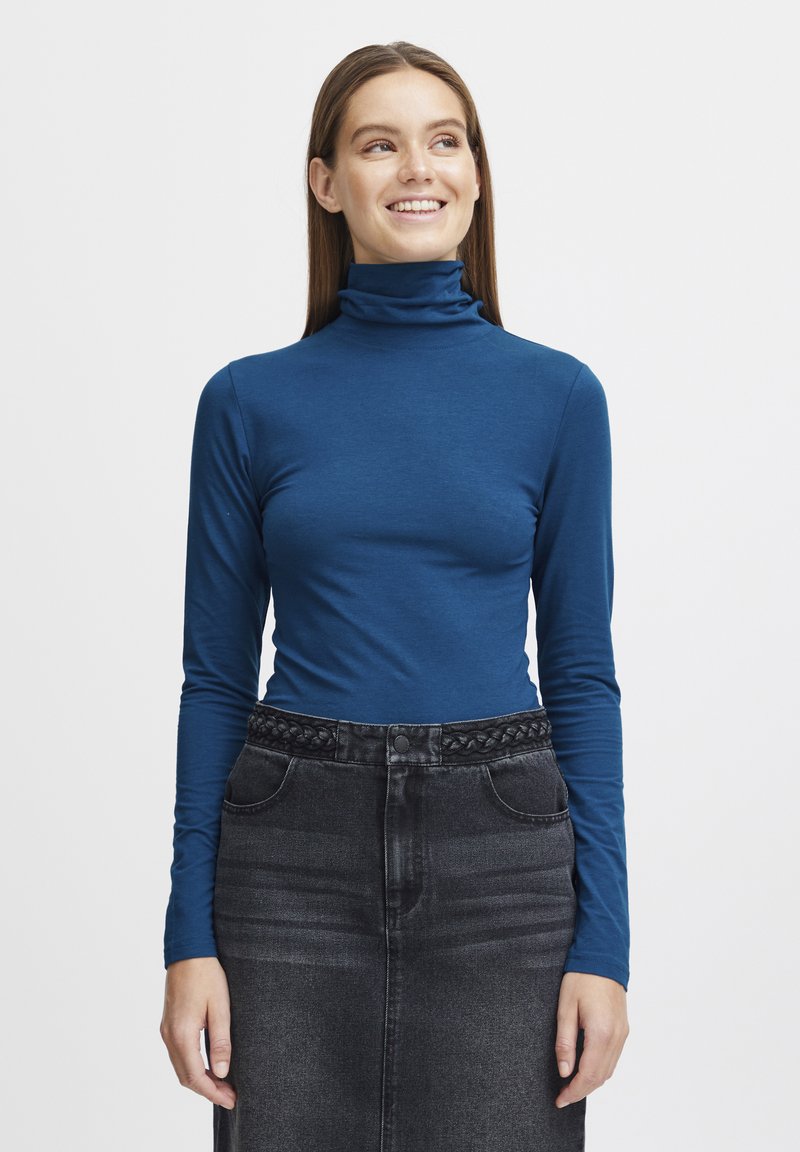 b.young PAMILA ROLL NECK - Longsleeve - poseidon/blauw - Zalando.nl