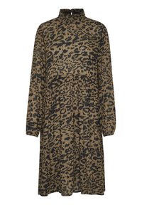 Kaffe KAKARINA AMBER - Hverdagskjole - major brown black leopard/brun ...