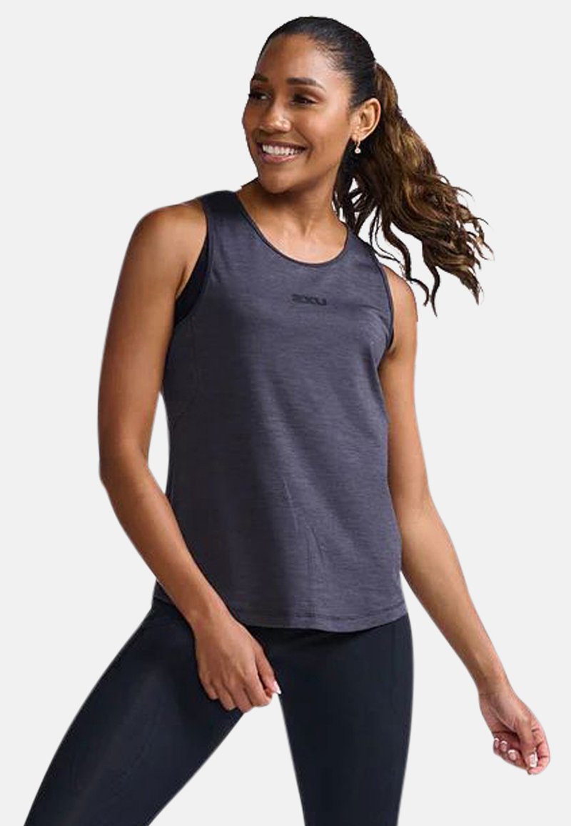2XU MOTION TANK - Top - india ink black/dark grey - Zalando