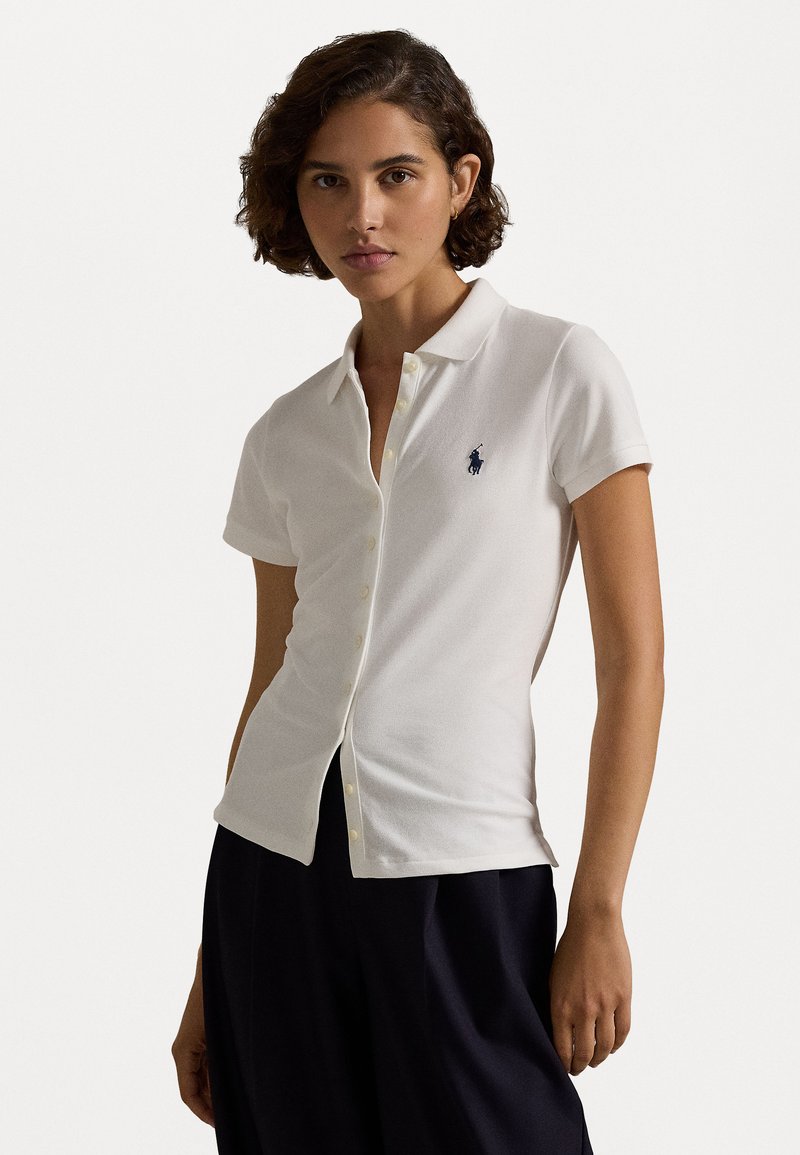 Polo Ralph Lauren BUTTONED PLACKET POLO SHIRT - Button-down blouse ...