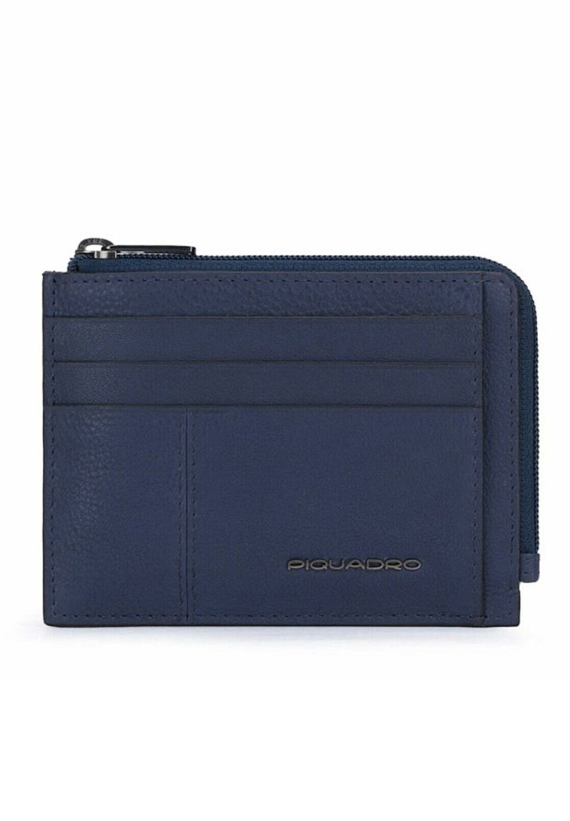Piquadro ZIPPER COIN POUCH WITH DOCUMENT HOLDER - Wallet - blu/blue ...