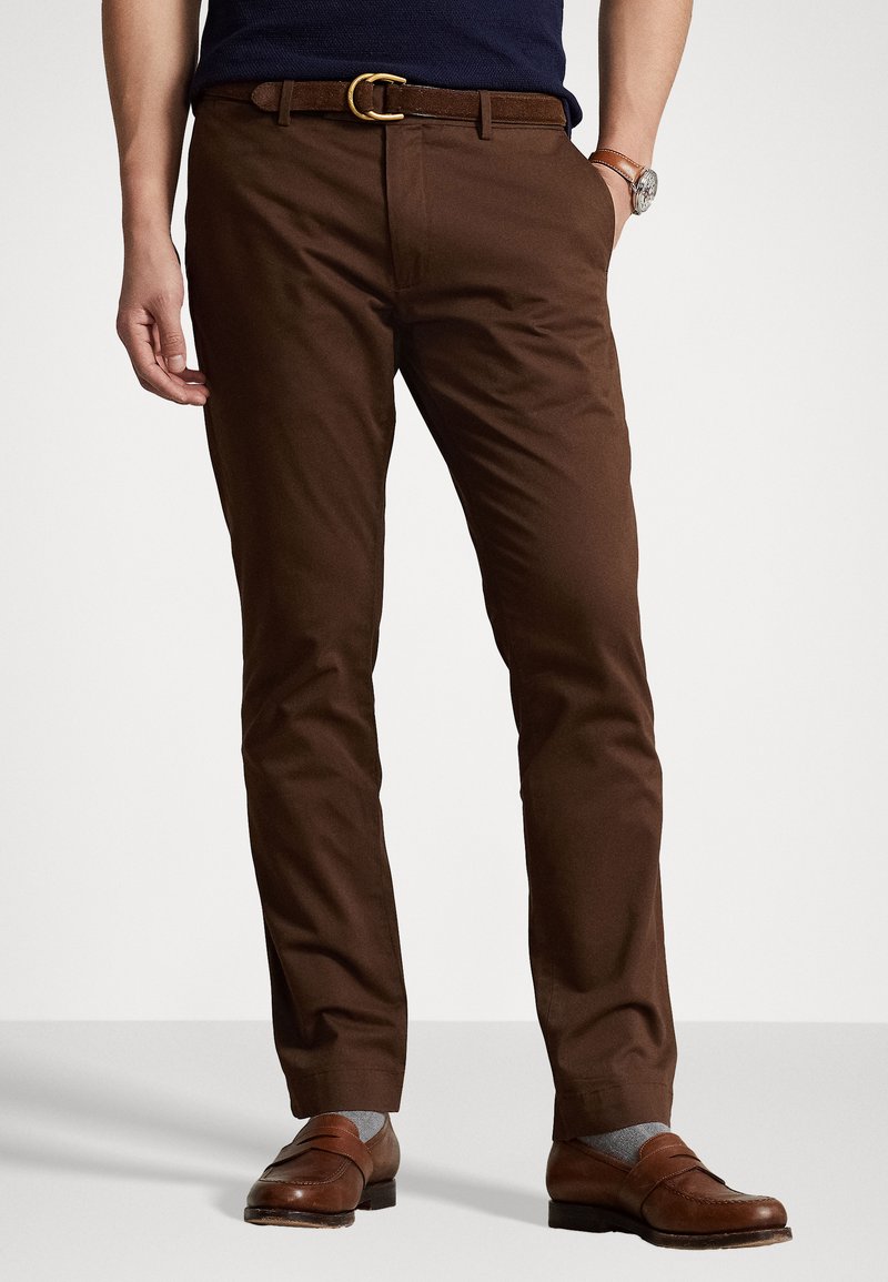 Polo Ralph Lauren STRETCH SLIM FIT CHINO TROUSER - Chinos - branch brown/brun - Zalando.no