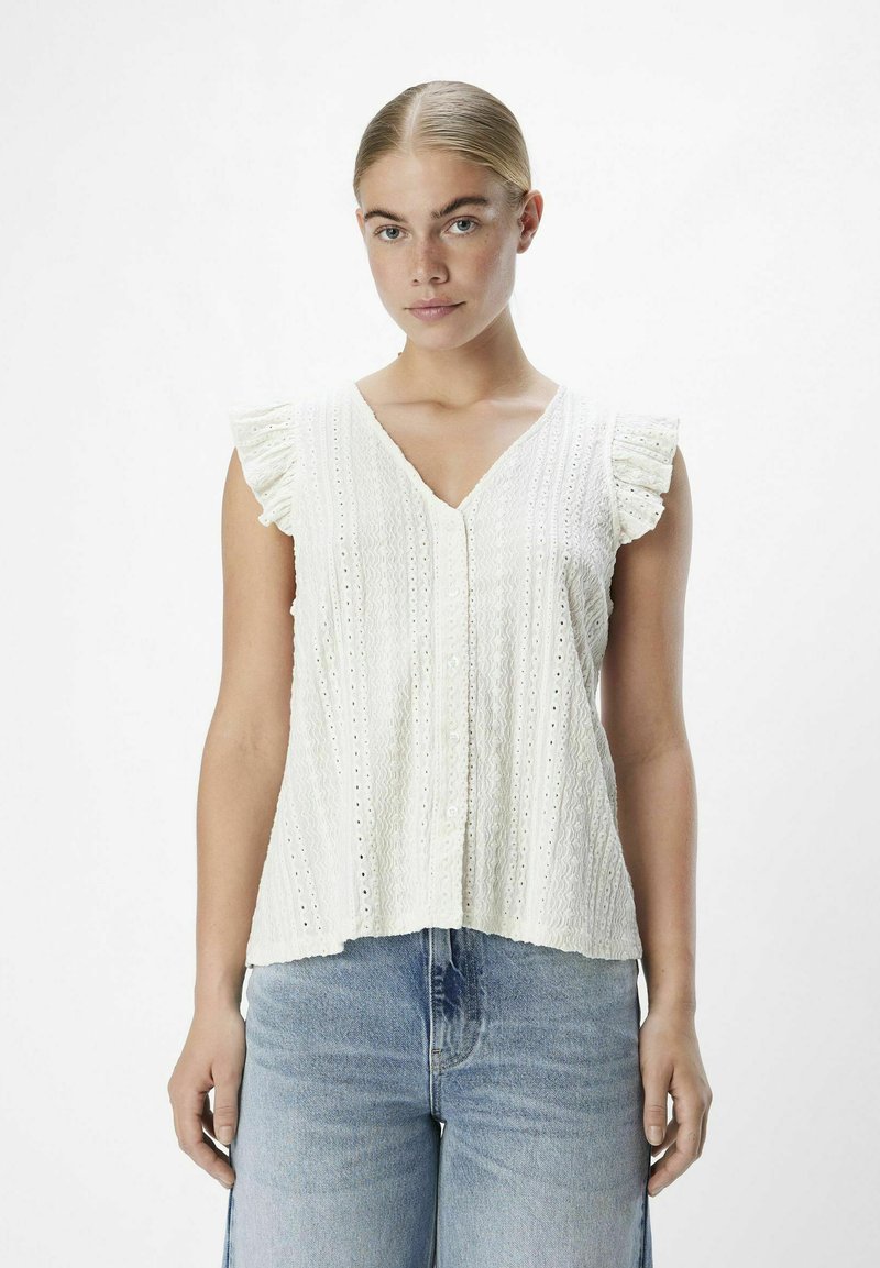 Object Blouse - cloud dancer/crème - Zalando.nl