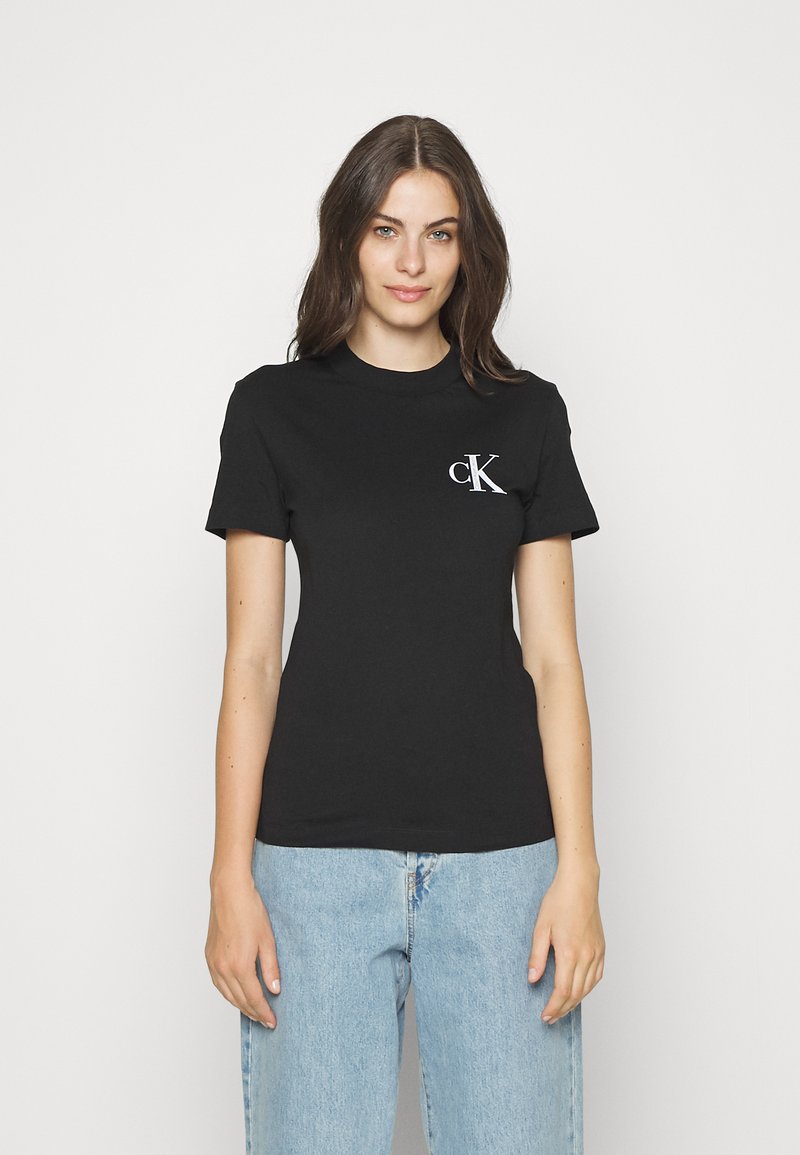 Calvin Klein Jeans Institutional Tee T Shirt Basic Black Schwarz