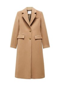 Mango LINDA - Klasický kabát - mottled light brown/skvrnitě světle ...