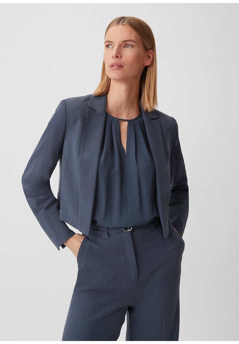 comma KURZ IM BOXY-LOOK - Blazer - tiefblau/dunkelblau - Zalando.de