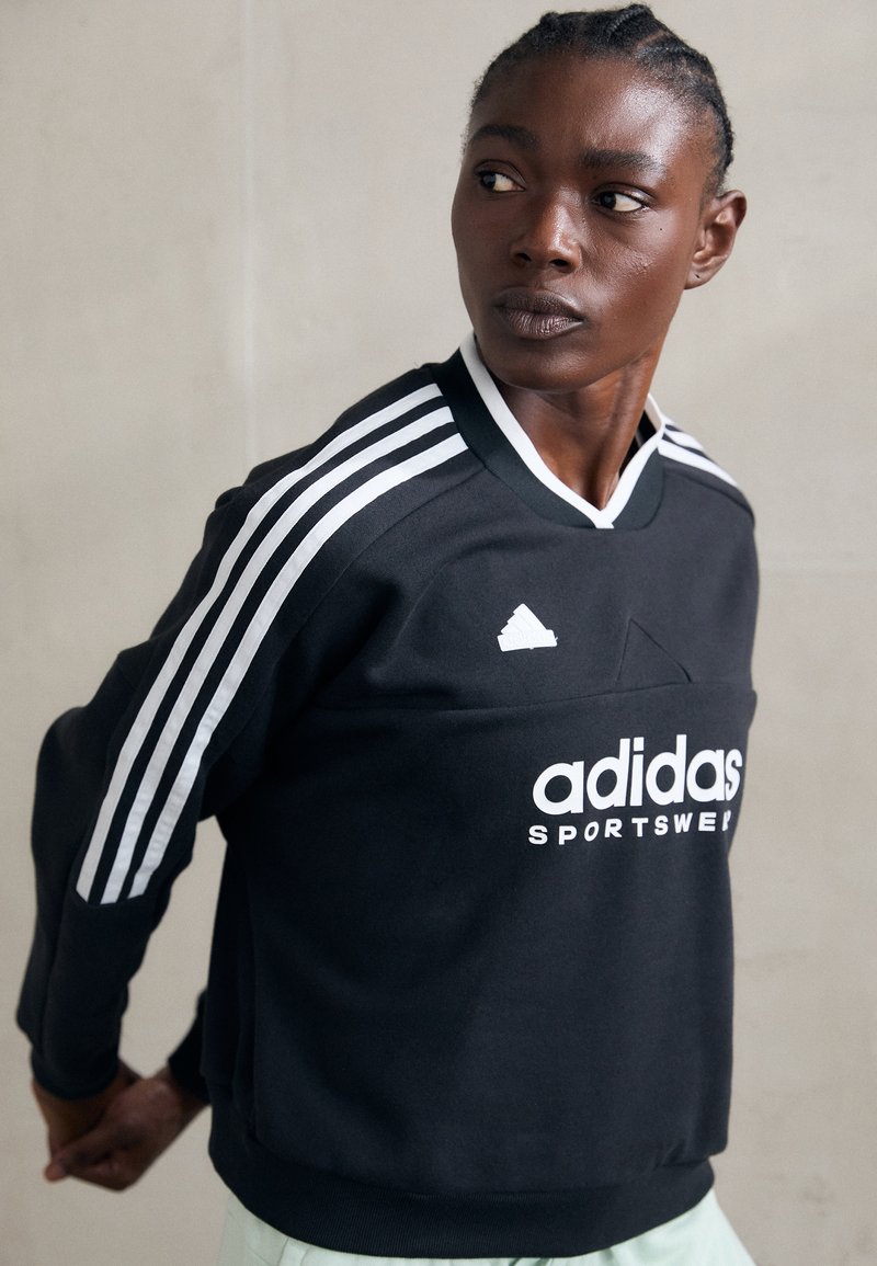 adidas Sportswear TIRO CUT 3 STRIPES - Sweatshirt - black/schwarz ...