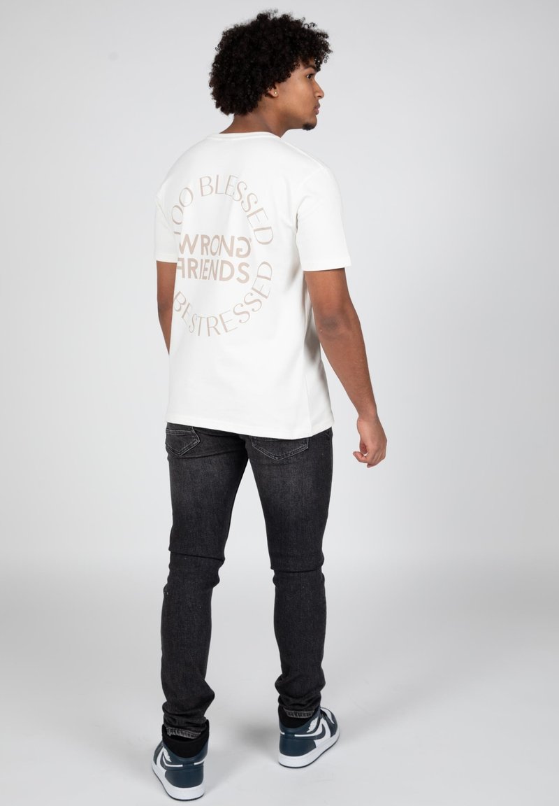 Wrong Friends T-shirt print - white/wit - Zalando.nl