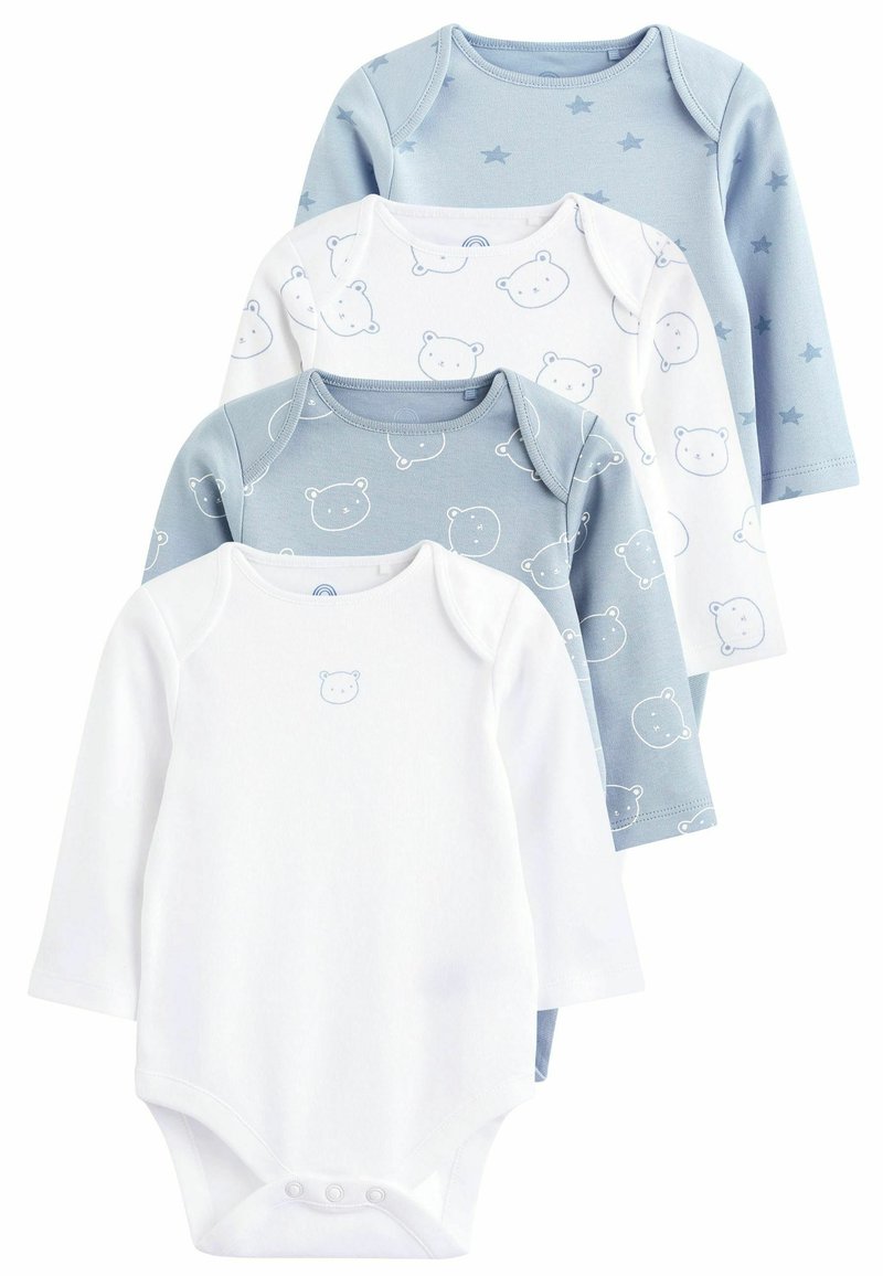 Next BABY LONG SLEEVE BODYSUITS 4 PACK - Body - blue bear/blau - Zalando
