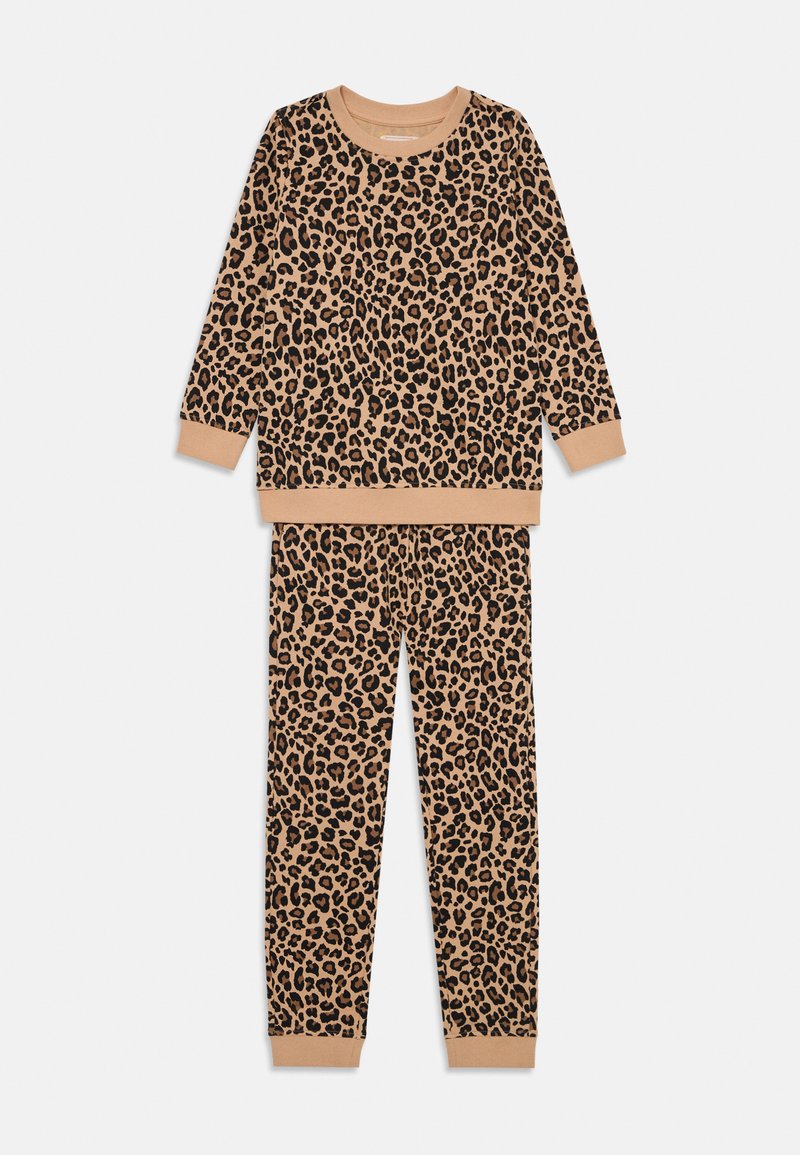 Friboo LEOPARD PRINT TRACKSUIT SET - Survêtement - tan/dark brown ...
