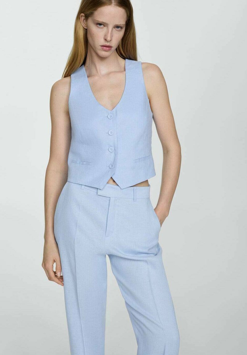 Mango Chaleco - light blue/azul claro - Zalando.es