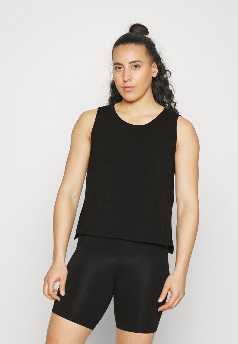 Nike Performance TANK - Top - black/multi color/black - Zalando.co.uk
