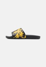 Versace Jeans Couture FONDO SLIDE - Papuci înot - black/gold/negru ...