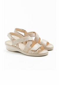 Damart À SCRATCHS PIEDICAL - Keilsandalette - beige - Zalando.at