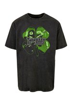 Merchcode THIN LIZZY - SHAMROCK INFIL ACID WASHED TEE - T-Shirt print ...