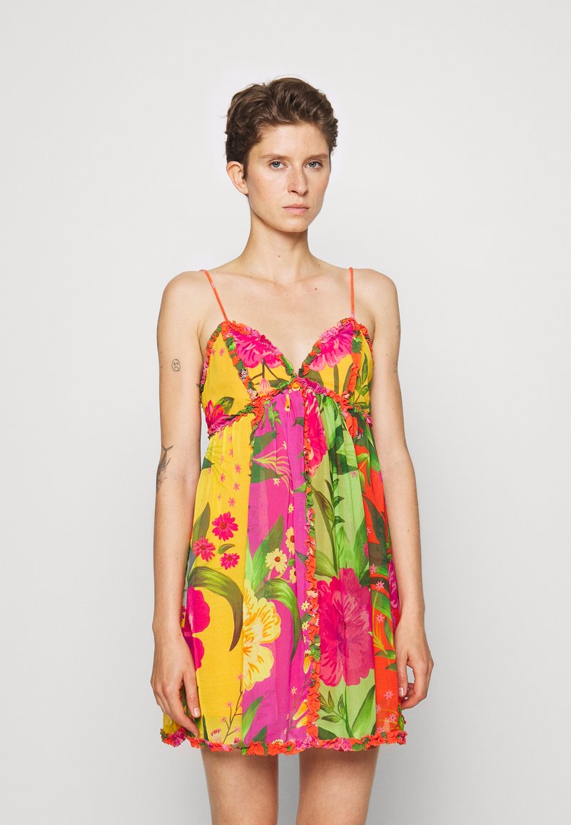 Farm Rio PINEAPPLE LOVE CUTWORK DRESS - Robe de jour - multi-coloured ...