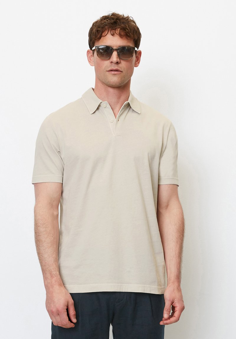 Marc O'Polo Poloshirt - gray silk/offwhite - Zalando.ch