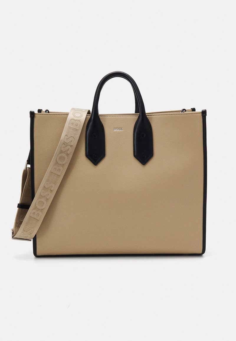 BOSS SANDY TOTE - Tote bag - light beige/beige - Zalando.co.uk
