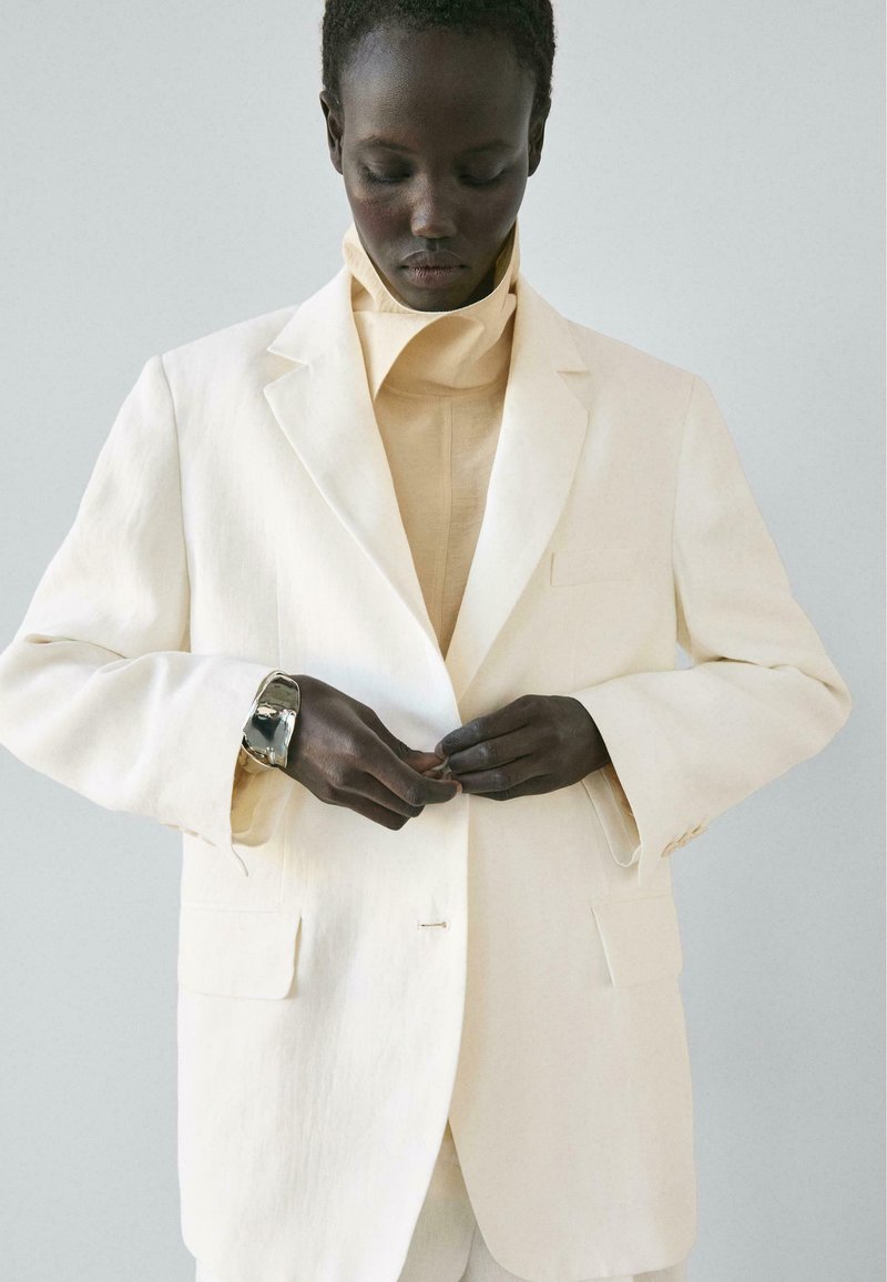 Massimo Dutti Blazer - white - Zalando
