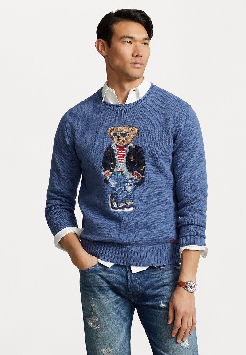 Polo Ralph Lauren Long Sleeve Strickpullover Blue Heaven Blau