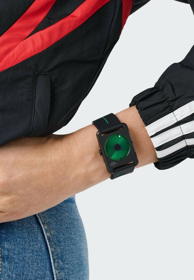 adidas Originals RETRO POP ONE - Watch - black and green/black - Zalando