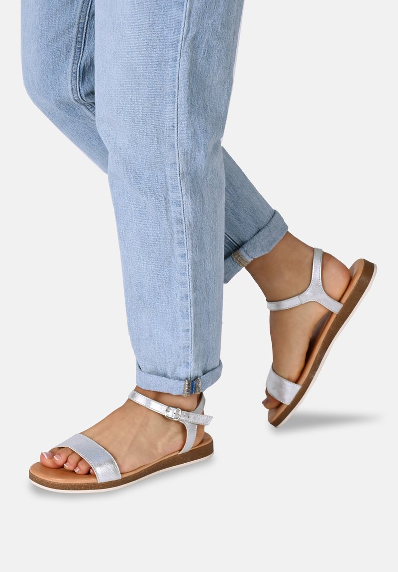 Apple of Eden ISA - Riemensandalette - silber/silberfarben - Zalando.at