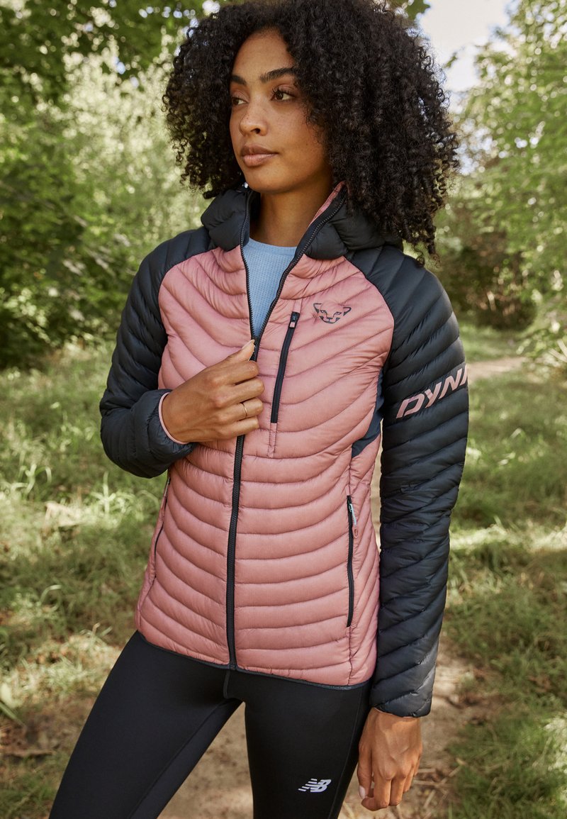 Dynafit RADICAL DWN W HOOD JACKET - Down jacket - blueberry mokarosa/dark blue - Zalando.co.uk