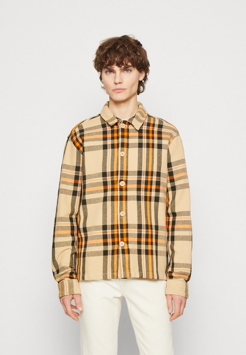 KnowledgeCotton Apparel HEAVY CHECKERED OVERSHIRT - Skjorta - green ...