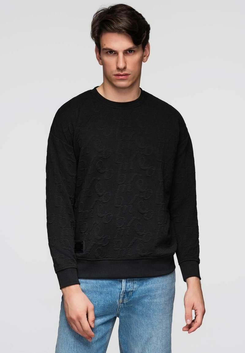 Ombre WITH EMBOSSED LETTERS - Sweatshirt - black/sort - Zalando.dk