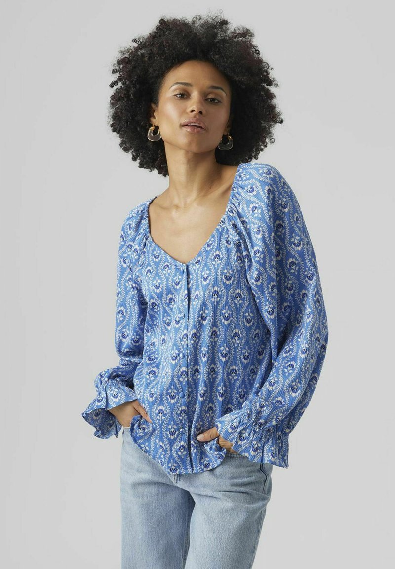 Vero Moda AFIA - Bluse - french blue/blå - Zalando.dk