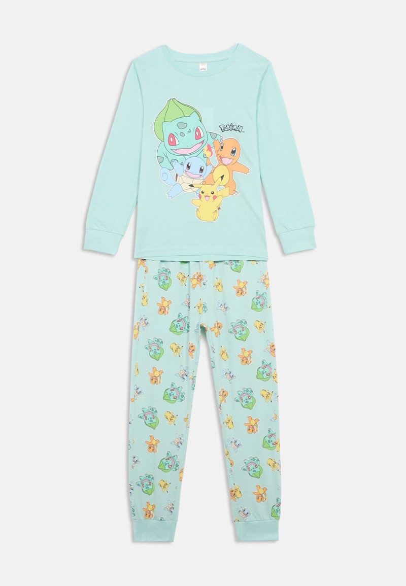 Lindex POKÉMON UNISEX SET - Nattøj sæt - light dusty turquoise/turkis ...