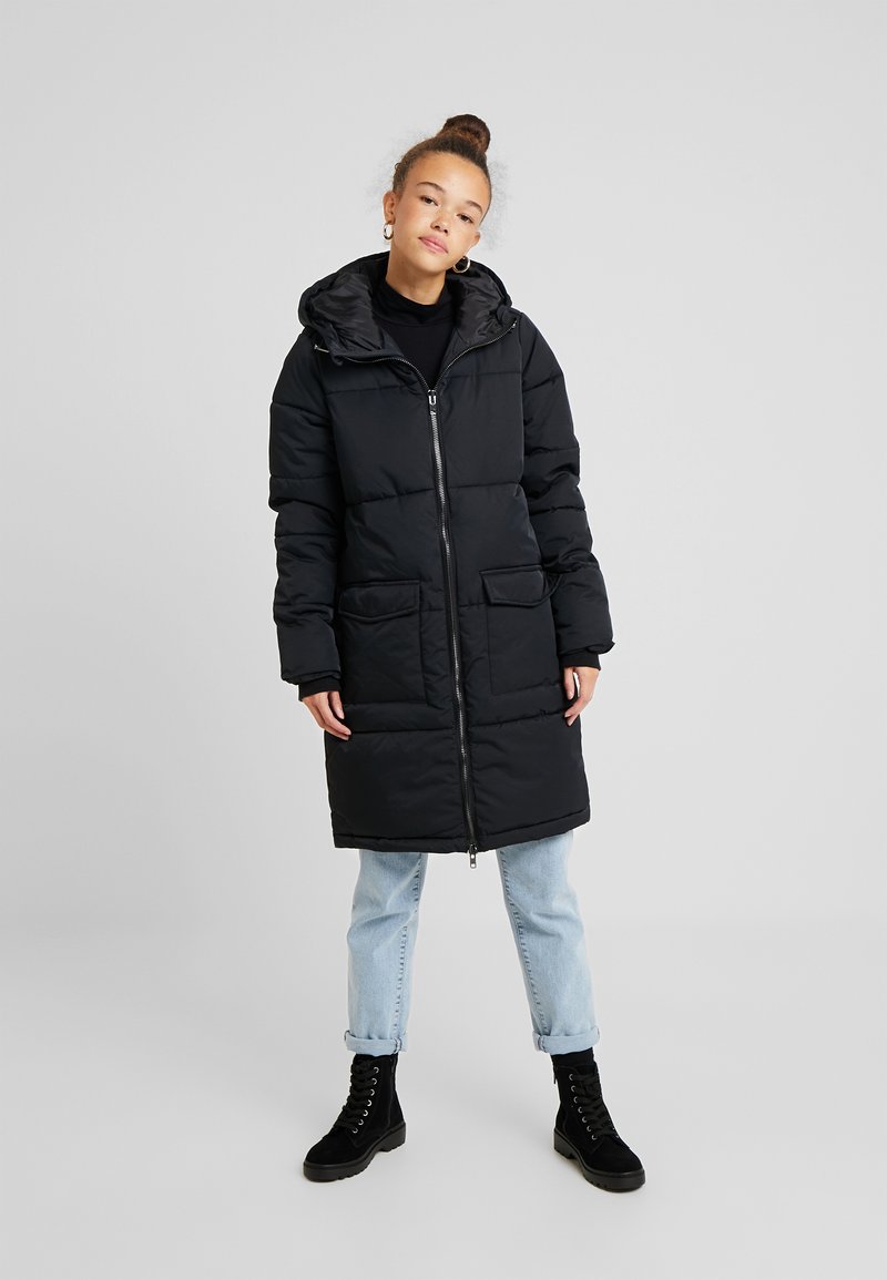 Object Petite OBJZHANNA LONG JACKET - Winter coat - black - Zalando.ie