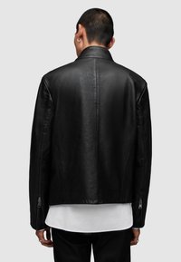 AllSaints TROST BIKER - Lederjacke - black/schwarz - Zalando.at