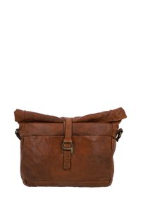 Gusti Leder ZANE - Cross body bag - cognac - Zalando