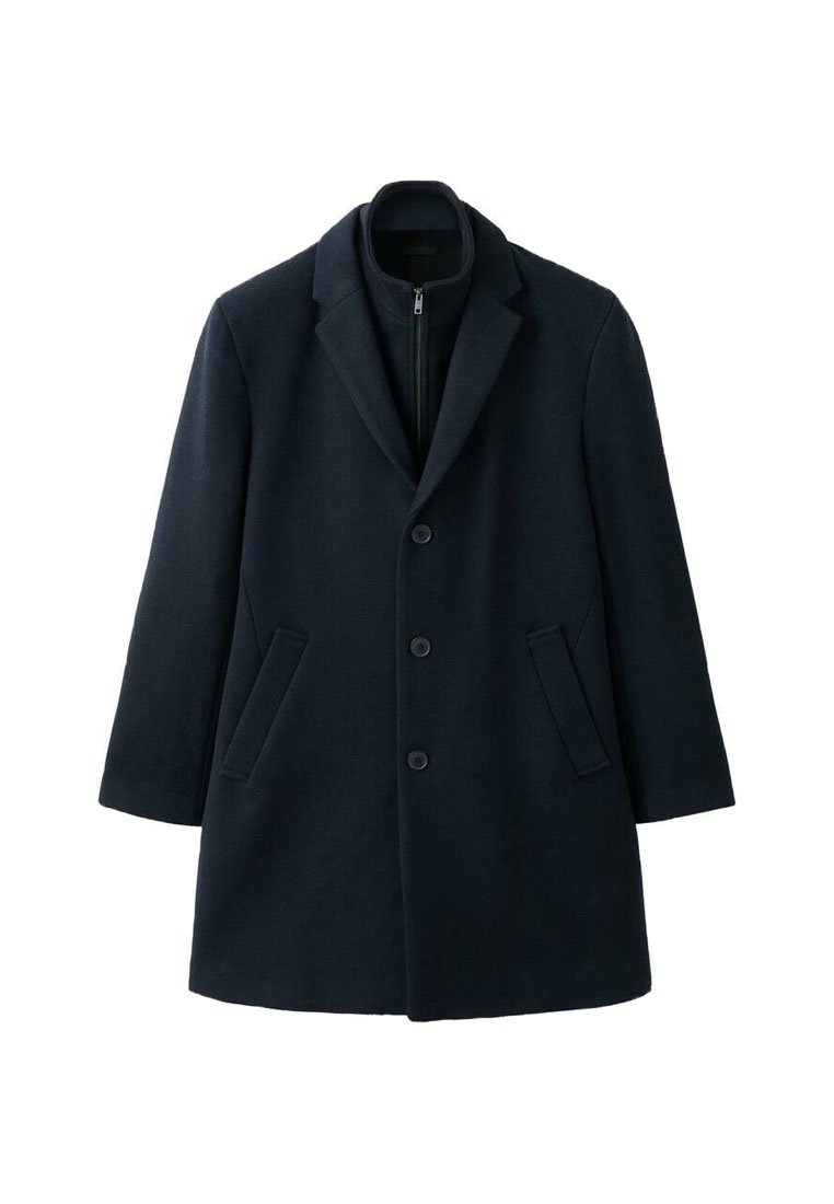 Mango Krátký kabát - navy/královská modrá - Zalando.cz
