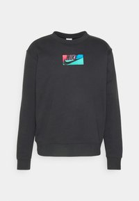 Nike Sportswear CLUB CREW PATCH - Sudadera - black/negro - Zalando.es