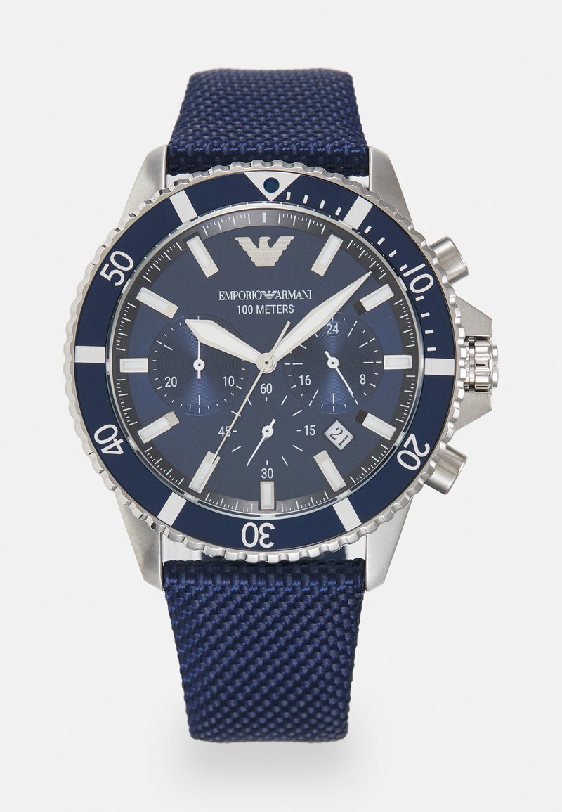 Emporio Armani WATCH - Chronograph watch - blue - Zalando.ie