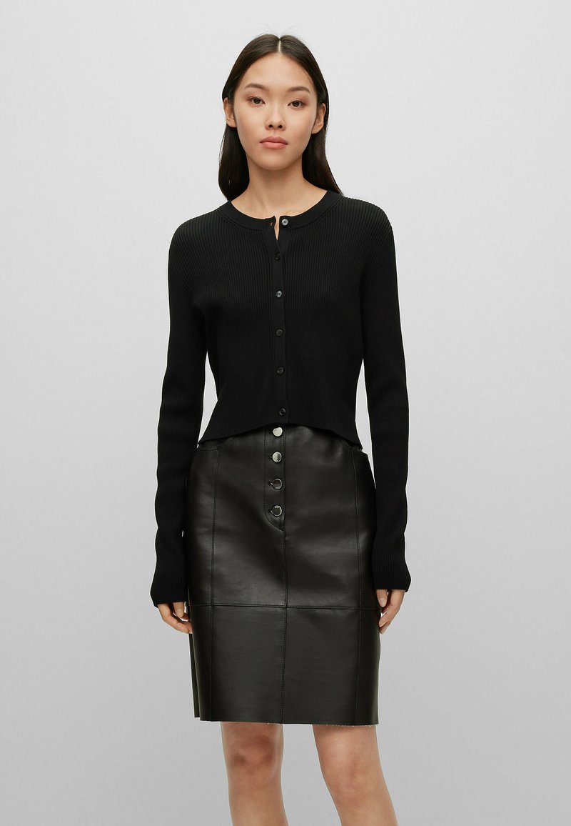 BOSS FAHARA - Strickjacke - black one/schwarz - Zalando.ch