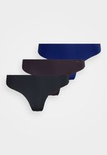 Björn Borg PERFORMANCE THONG 3 PACK - String - black/dark blue/schwarz - Zalando.de
